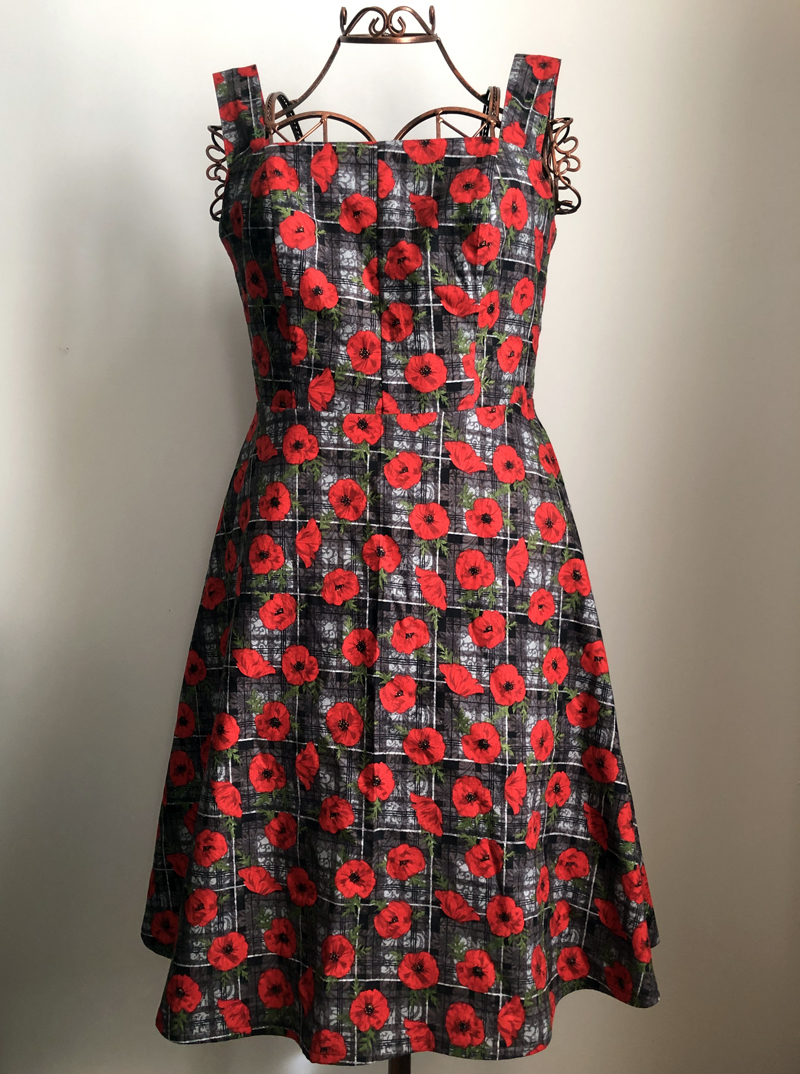 January’s Plaid Poppy Dress – Rejoice for the Day